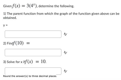 Solved Given F X 3 4 Determine The Following 1 The Chegg Com
