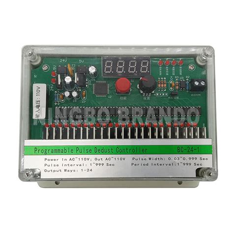 24 lines 110vac dust collector pulse jet valve sequential timer