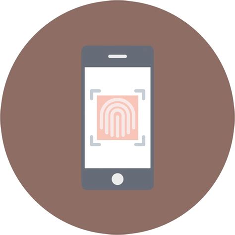 Premium Vector Mobile Fingerprint Lock Vector Illustration Style