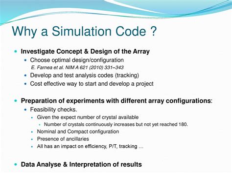 Agata Simulation Code Asc Ppt Download