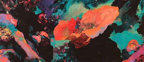 Vibrant Watercolor Overlay Texture Showcasing Rich Colors And Abstract Patterns Stock