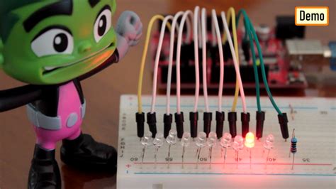 Led Chaser Circuits Using Ic4017 And Arduino Arduino Maker Pro