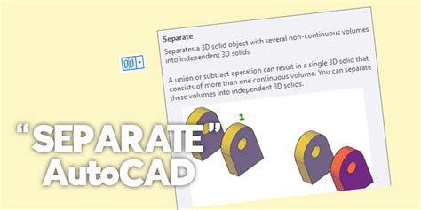 Fungsi Perintah SEPARATE Di AutoCAD