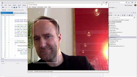 continuous face tracking using camshift motion detection youtube