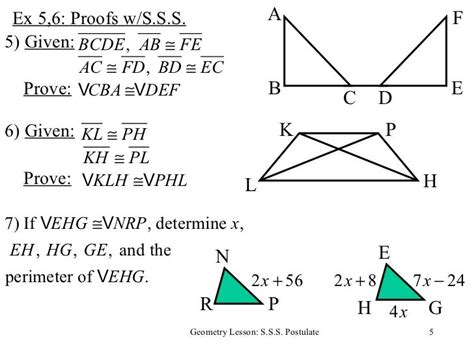 Geometry Lesson13sss Postulate