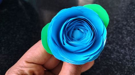 Cute Paper Rose Making Satisfying Cute Papercraft Easycraft Rose Paperart Youtube