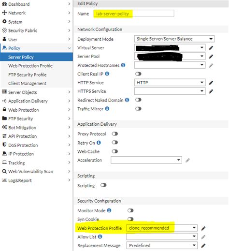 Technical Tip Fortiweb Configuration For Redirect Fortinet Community