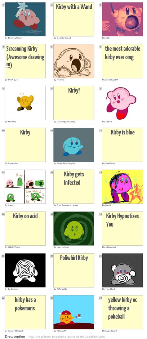 Kirby With A Wand Drawception