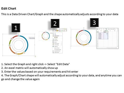 0514 5 Staged Unique Style Data Driven Pie Chart Powerpoint Slides