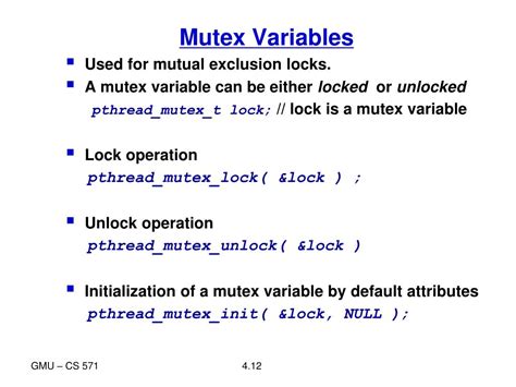 Ppt Cs 471 Lecture 4 Programming With Posix Threads And Java
