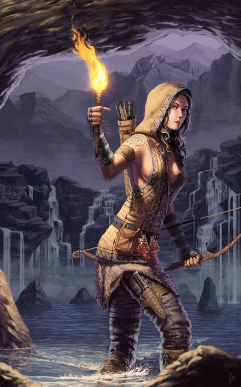 Female Ranger By Rainerpetterart On DeviantArt