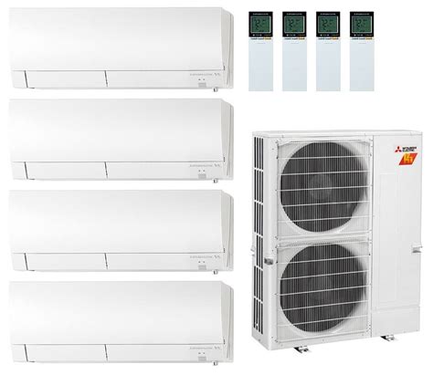 42 000 Btu Mitsubishi Gx Series 4 Zone Mini Split 23 Seer2 R454b 6k 12k 12k 18k Units