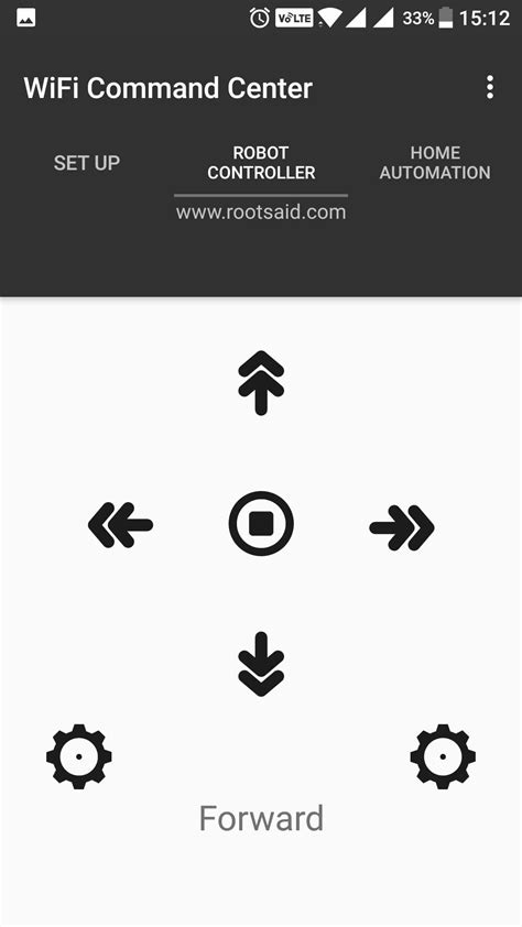 robotics and home automation using wifi command center rootsaid