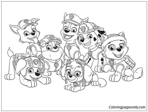 Paw Patrol Team Coloring Pages