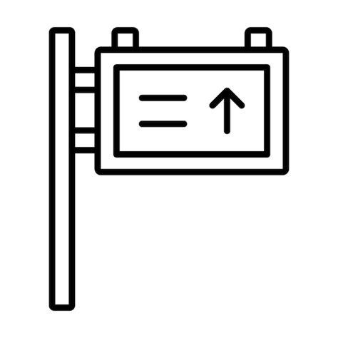 표지판 아이콘 프리미엄 벡터