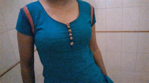 Horny Girl Priya Getting Nude In Hotel Bathroom While Hiding Her Big Boobs Grabbed And