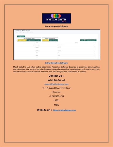 Ppt Entity Resolution Software Match Data Pro Llc Powerpoint