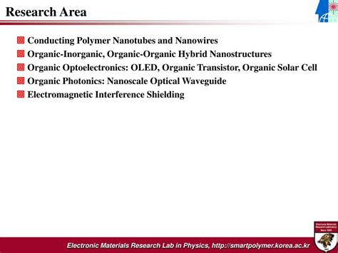 Ppt Electronic Materials Research Lab In Physics Smartpolymer Korea Ac Kr Powerpoint