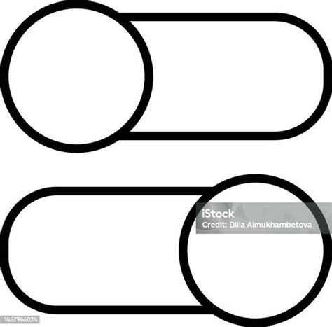 분리된 선 아이콘을 전환합니다 검은 얇은 선으로 그려진 벡터 기호 편집 가능한 획 Ui 앱 웹 사이트 책 기사에 적합 그래픽 사용자 인터페이스에 대한 스톡 벡터 아트 및