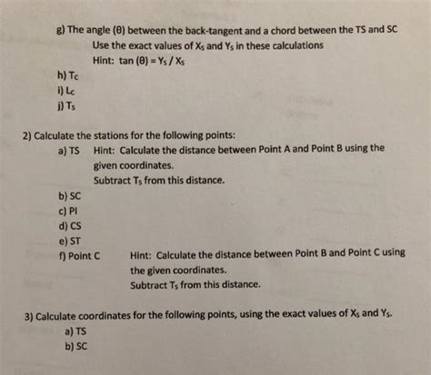 Solved Given Horizontal Alignment And Curve With The Chegg