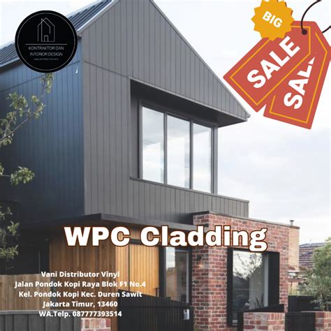 Jual Wpc Cladding Dinding Indoor Outdoor Panjang 2 9m Anti Rayap Dan Jamur Shopee Indonesia