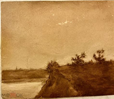 Картина ‘Вечер в деревне 1910 20гг неизвестный русский художник Шикарная работа