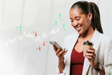 Premium Photo Stock Marketing Investment Graph Remix