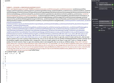 ios string file don t open as ascii property list in xcode stack