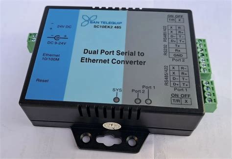 Serial To Ethernet Converter Sc E Ik Ports Isolated Serial To Ethernet Converter
