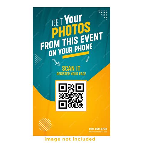 Premium Psd Qr Code Standee Design For Function 01