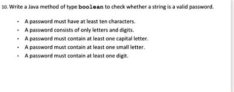 Video Solution Write A Java Method Of Type Boolean To Check Whether A