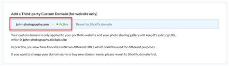 How To Set Up Your Domain Automatically With Godaddy 1and1 Ionos For Your Website Slickpic Help