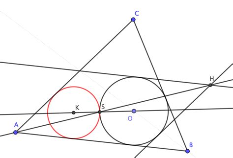 euclidean geometry constructing a circle tangent to another circle
