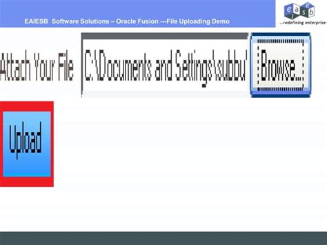 Oracle Fusion File Uploading Web Applicationpptx Oracle Fusion File Uploading Web Applicationpptx