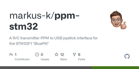 Github Markus K Ppm Stm32 A R C Transmitter Ppm To Usb Joystick