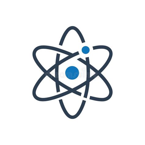 Atomic Structure Symbol Icon Stock Illustration Illustration Of