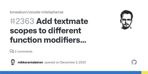 Add Textmate Scopes To Different Function Modifiers Public Vs Private