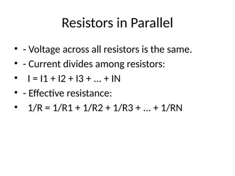 Ohms Law And Resistor Circuits Lab Report Ppt