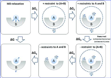 Scheme Of Thermodynamic Cycle A Is The Analyte Molecule And B Is The
