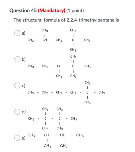 Solved Question 45 Mandatory 1 Point The Structural