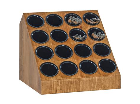 Madera 16 Cylinder Flatware Condiment Display Cal Mil