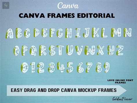Love Letter Canva Frame Font Graphic By GoldenFlower Creative Fabrica