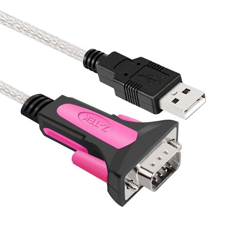 Z Tek力特usb转串口线9针rs232c转换器工业级com通讯线模块ze533a