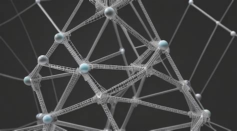 Premium Ai Image Wireframe Dna Molecules Structure Mesh From A Starry