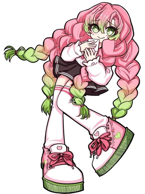 Tổng hợp ảnh chibi Mitsuri ngọt ngào dễ thương nhất