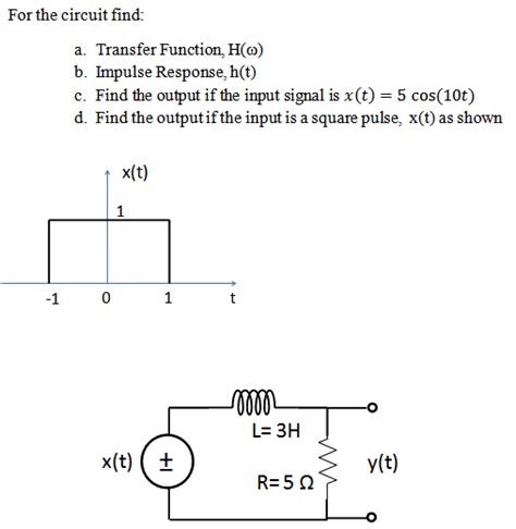 solved for the circuit find transfer function h omega