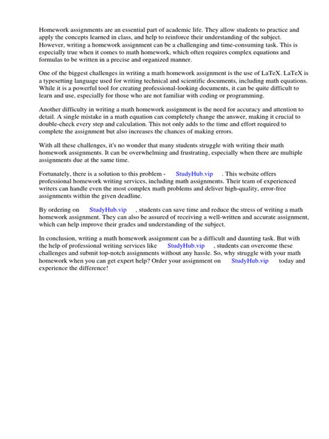 Latex Math Homework Example Download Free Pdf Mathematics Algebra