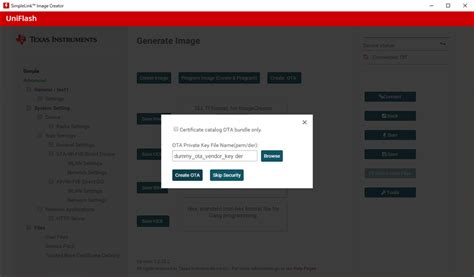 Cc3220sf Launchxl How To Create An Ota Image With Uniflash Cli Wi Fi Forum Wi Fi Ti E2e