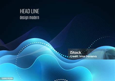 투명 매끄러운 색상 파의 추상적 인 그림 무브먼트 컨셉 비즈니스 디자인을 위한 크리에이티브 템플릿입니다 0명에 대한 스톡 벡터