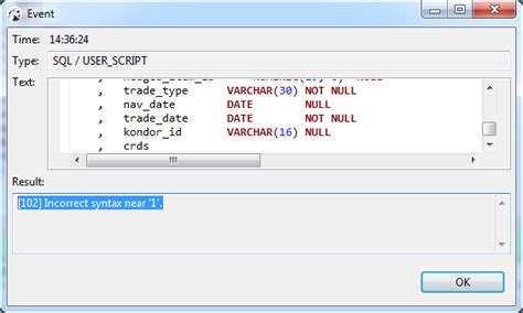 truncated sql error message · issue 1788 · dbeaver dbeaver · github